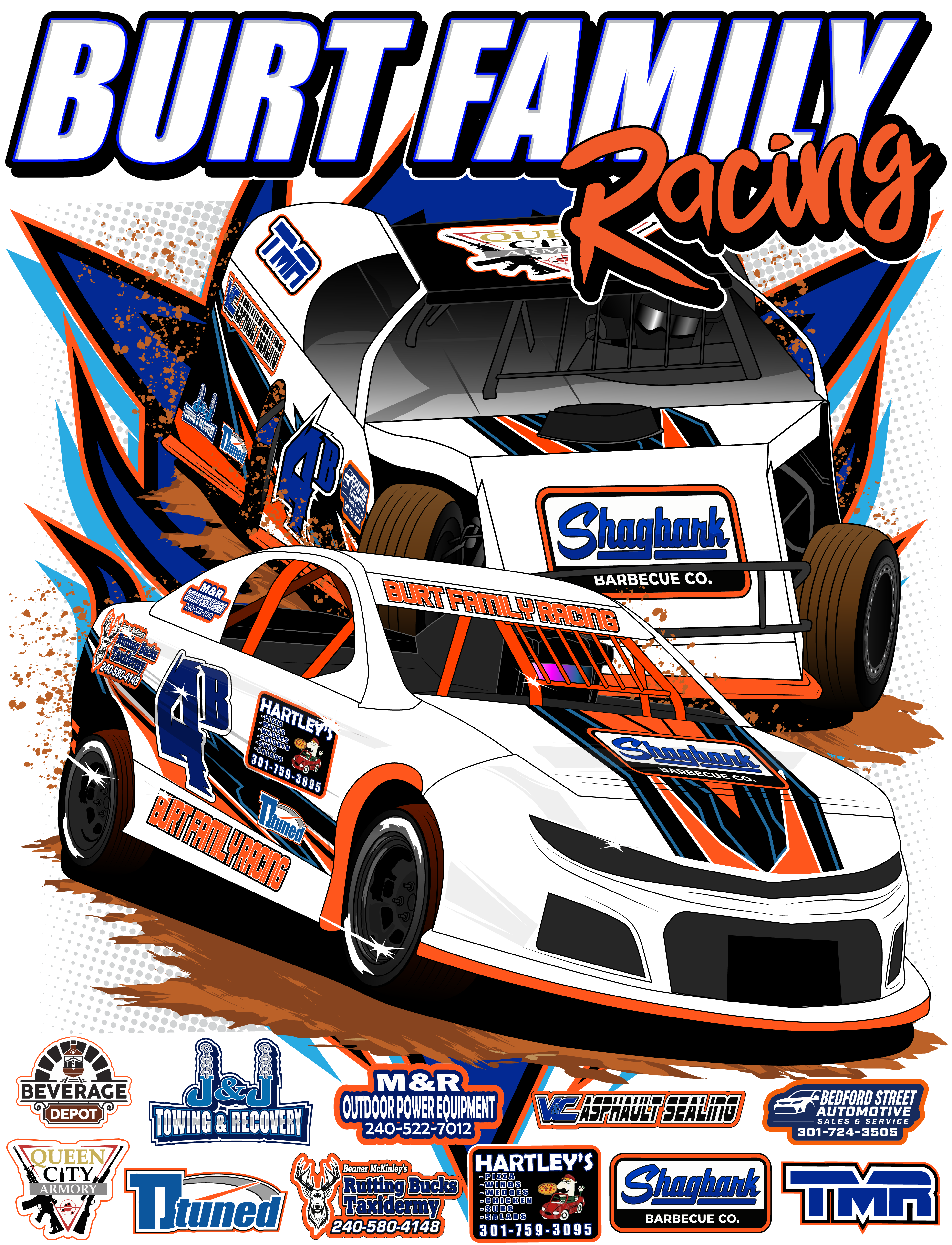 2026 Burt Family Racing – Red Bomb Graphics