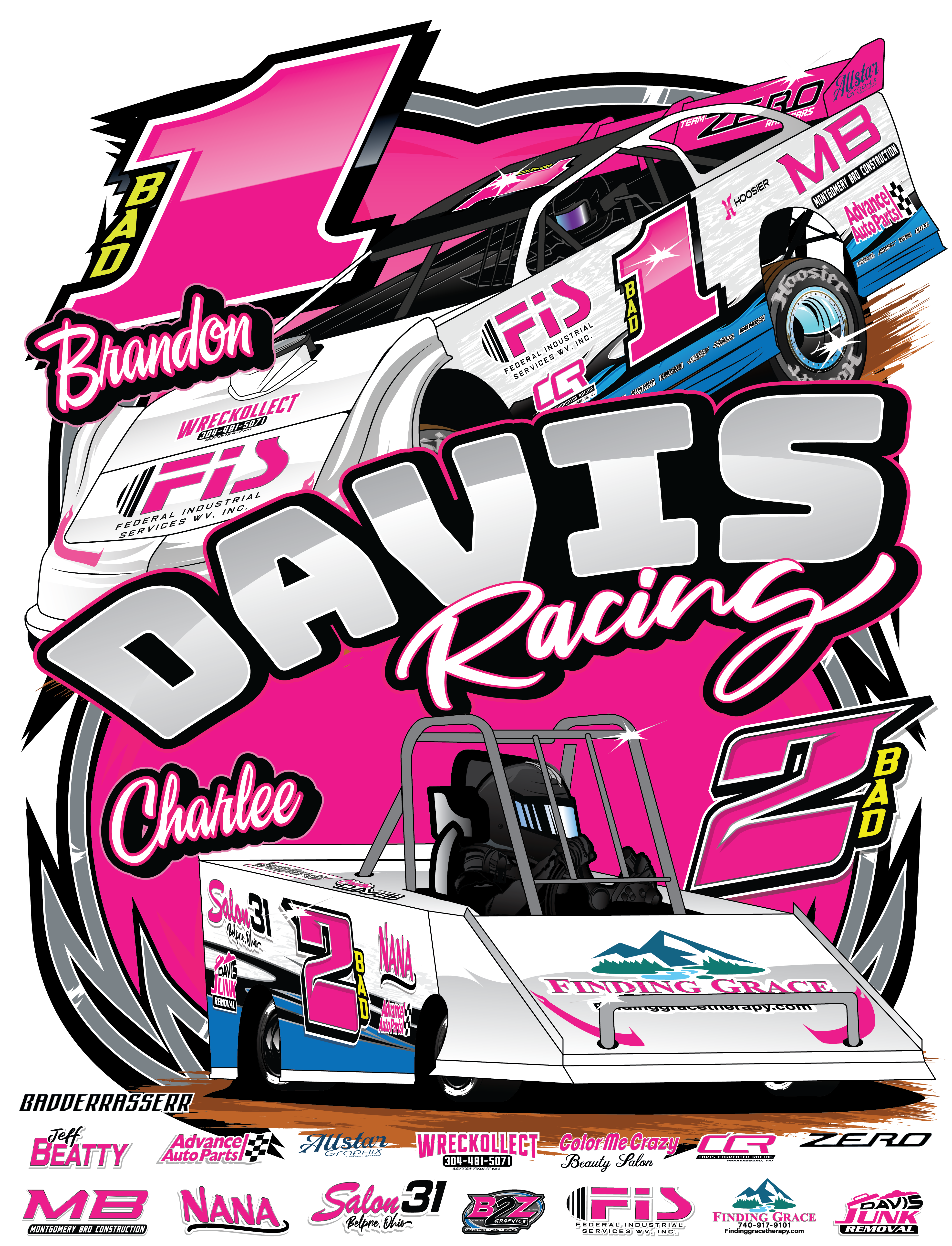 2025 Davis Racing – Red Bomb Graphics